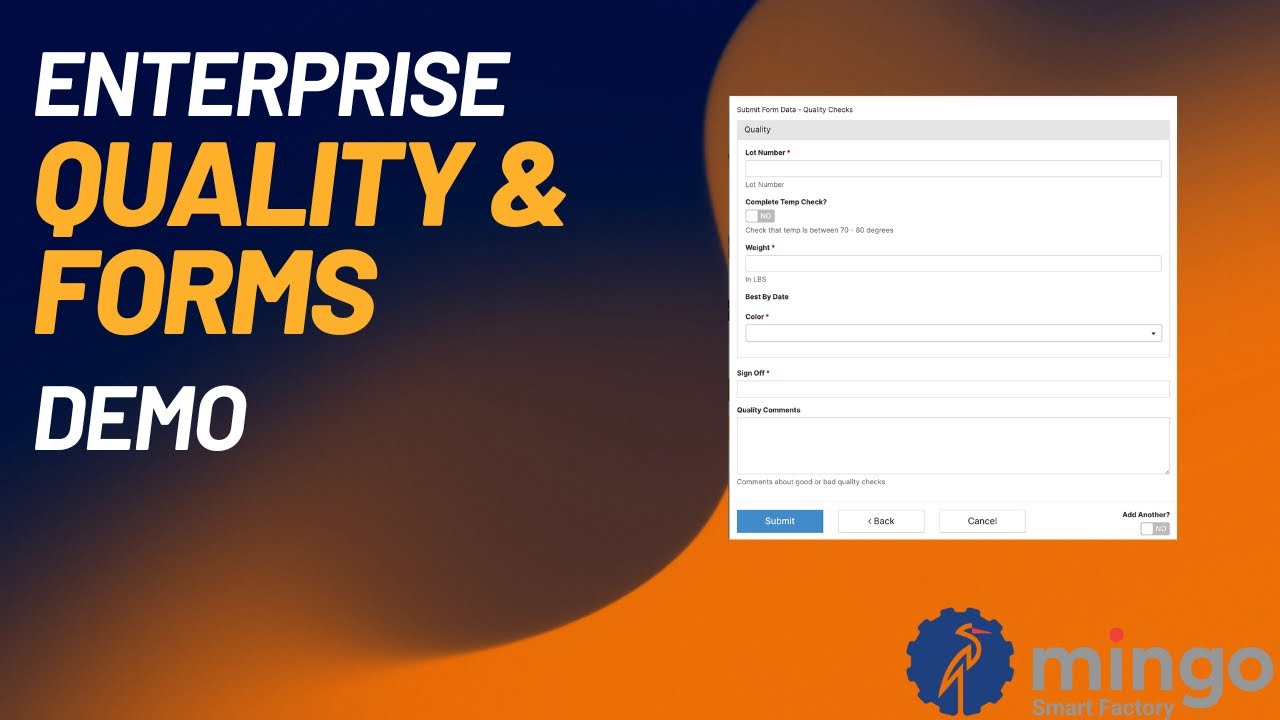 Enterprise Quality & Forms Overview Demo - YouTube