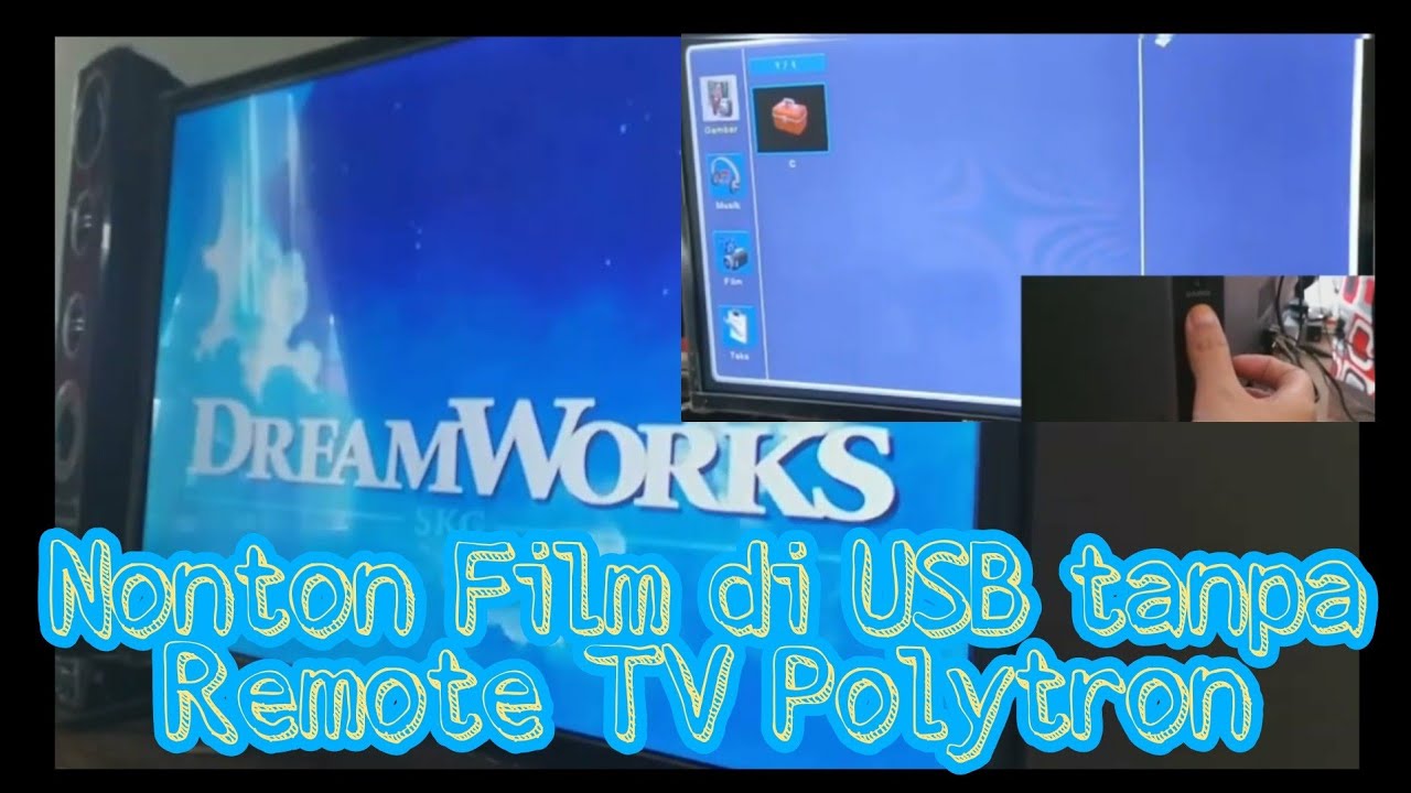 Cara Nonton USB di TV Polytron Tanpa Remote - YouTube