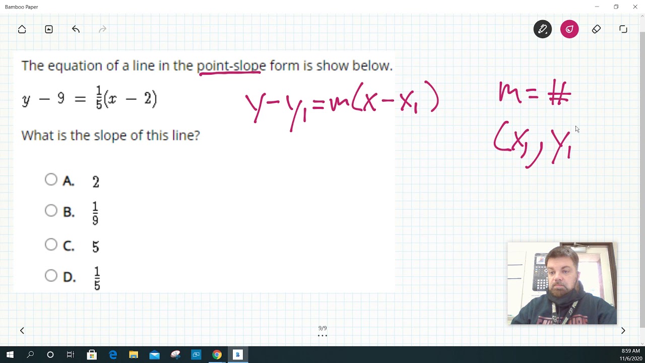 Algebra 1 - Writing Linear Functions - Example 9 - YouTube