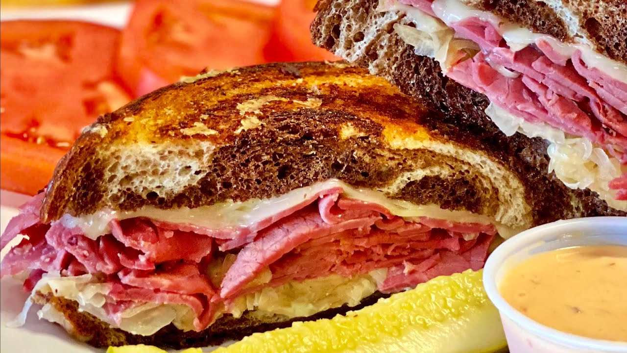 The Incredibly Awesome Reuben Sandwich at Naples House of Omelets - YouTube