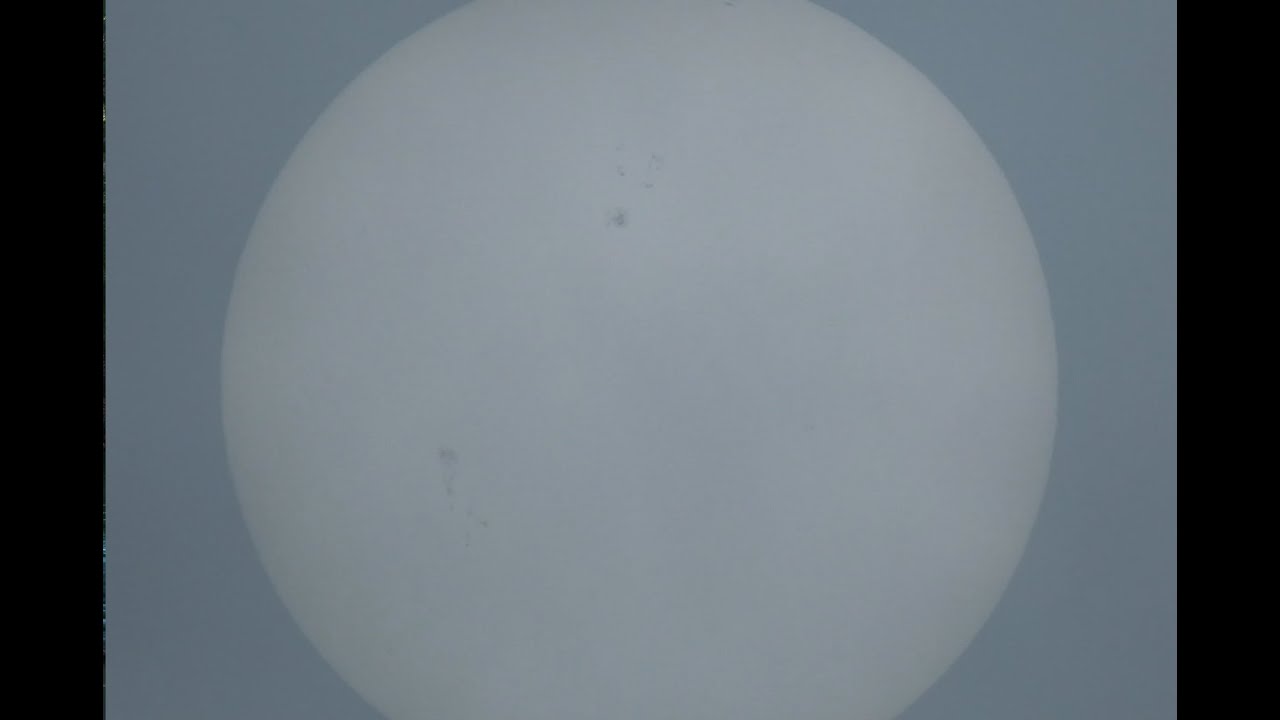 Sun Spots Through the Clouds - No Special Filter on the Camera - YouTube
