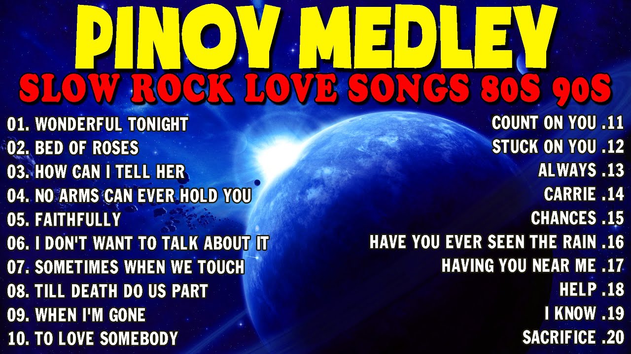 Slow Rock Love Song Nonstop 🎷 SLOW ROCK MEDLEY 🎧 Rock Ballads 70S 80S ...