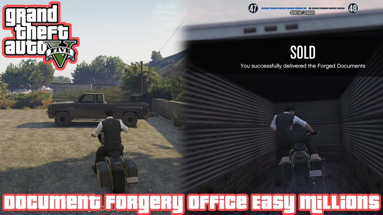 GTA 5 Online Make Easy Millions Document Forgery Office - YouTube