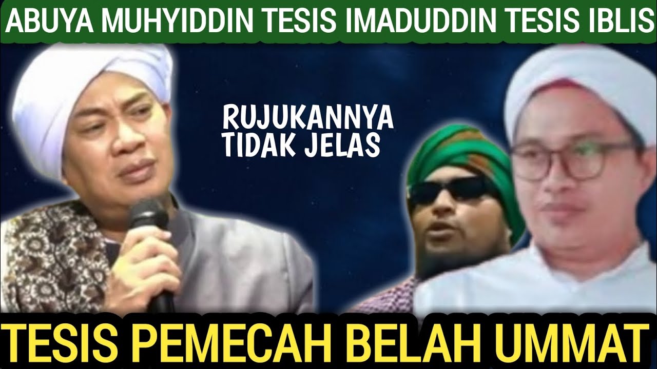[TERBARU] IMADUDDIN USMAN KEMBALI DI TENTANG OLEH PARA ULAMA TERKAIT ...