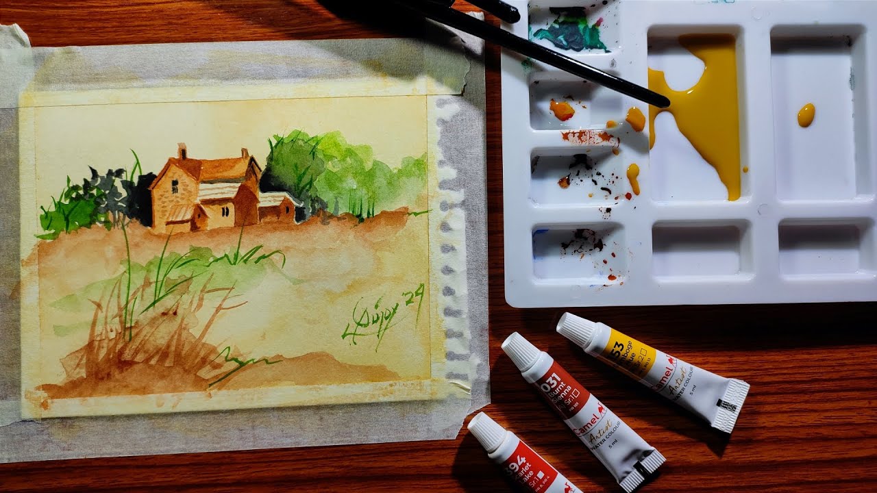 Step by step watercolor painting for beginners | Watercolor Tutorial ...