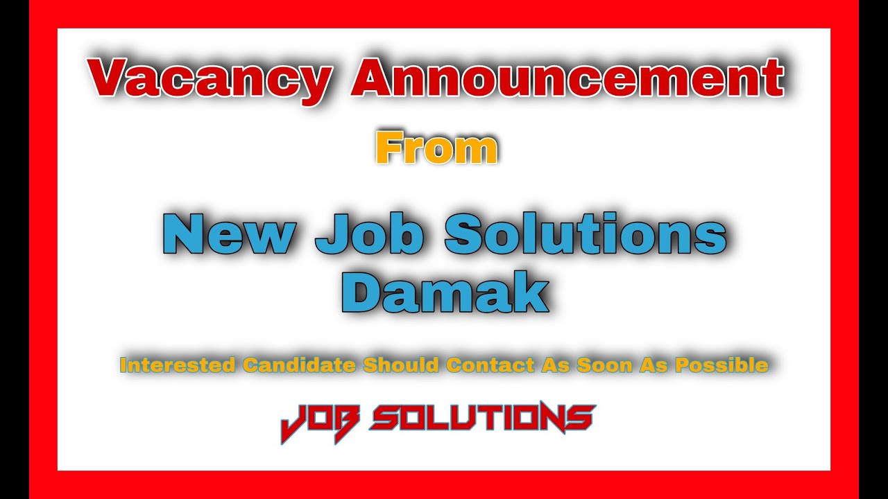 Job vacancy in nepal 2021|latest job vacancy in nepal 2078|jobs in ...