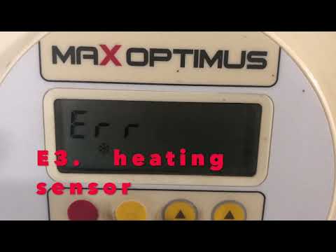 Error E3 MOTAN MAXOPTIMUS How to reset the problem, condens plus 100 mkdens