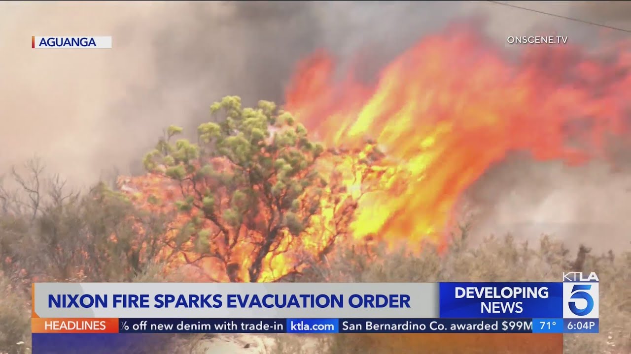 'Nixon Fire' in Riverside County sparks evacuation orders - YouTube