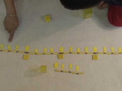 DuPage Montessori- Naperville Preschool Material- Bead Chains - YouTube