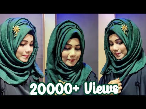 One sided layer hijab | Everyday hijab tutorial | By Elegant Hijab afii ...