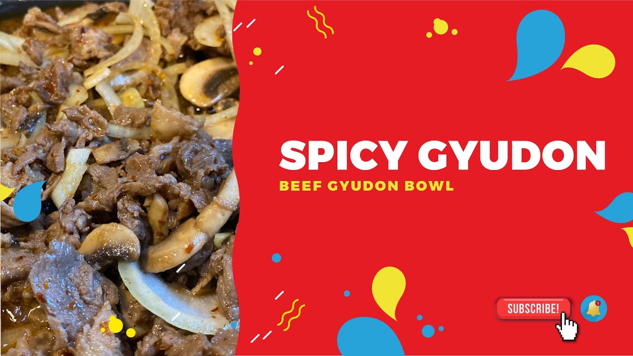 Spicy Gyudon, Beef Gyudon Bowl - YouTube