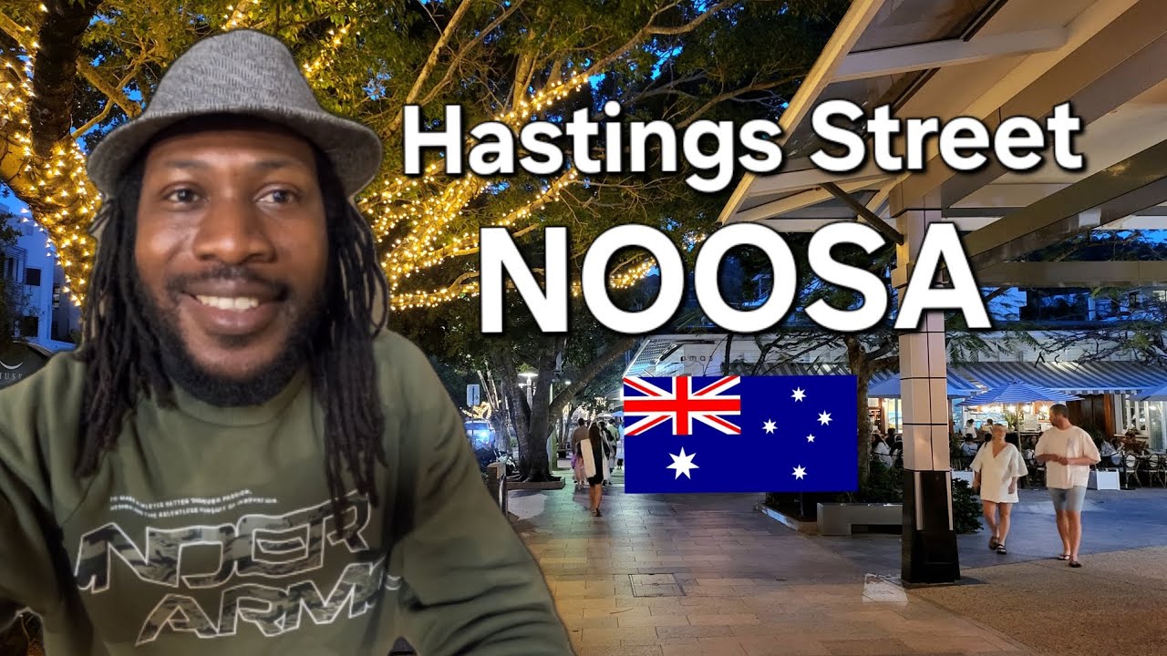 Noosa: Hastings Street - 4K Evening Walking Tour | Noosa Heads ...