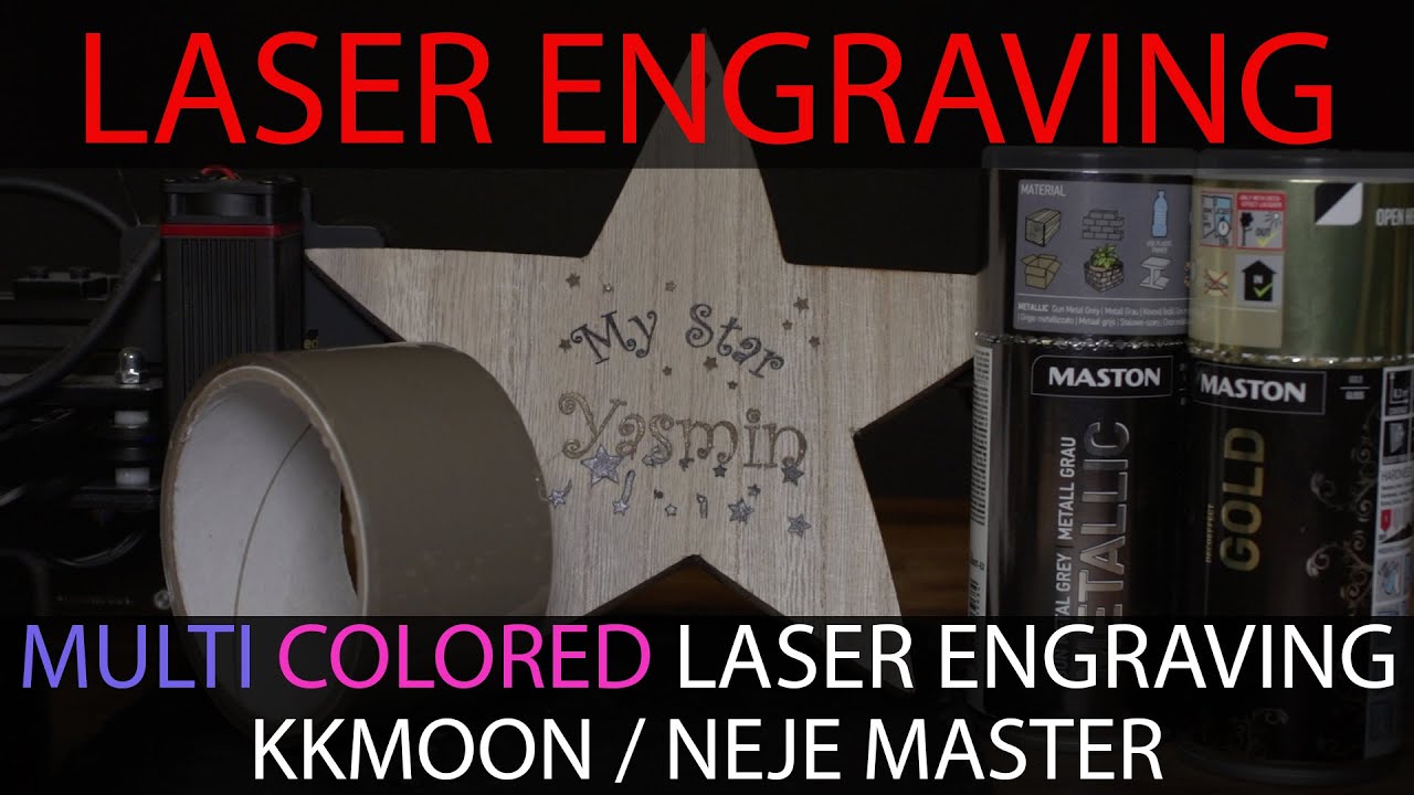 Multi colored laser engraving - Multi kolorierte Lasergravur - YouTube