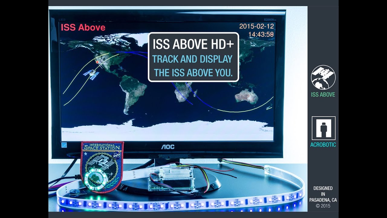 ISS Above HD+ with Wearable Bluetooth Low Energy LEDs - YouTube