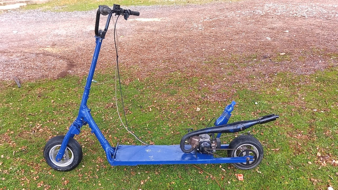 Making 49cc Gas Scooter at Home - YouTube