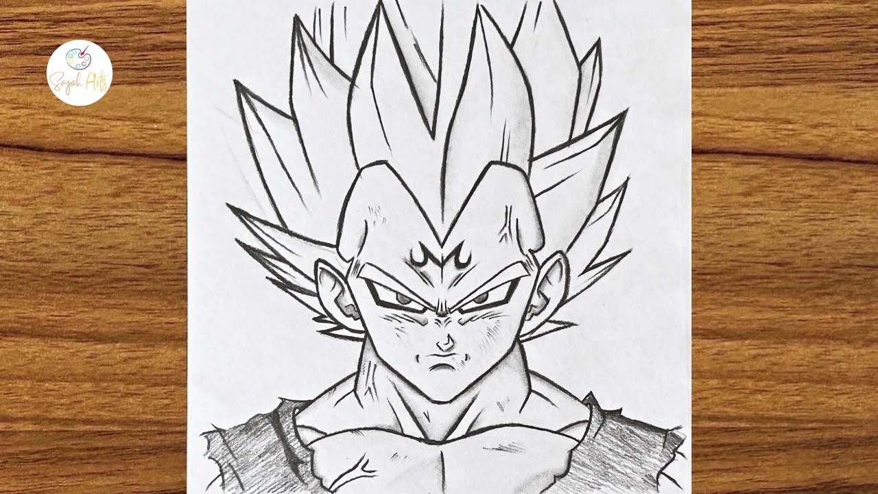 How To Draw MAJIN VEGETA SSJ2 || How to draw anime step by step || Easy ...