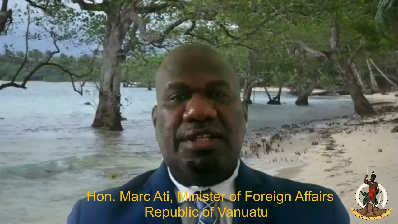 Hon Minister Marc Ati Vanuatu Climate ICJ - YouTube