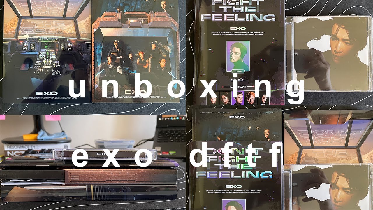 unboxing | exo dont fight the feeling dftf photobook ver 1 and 2 ...