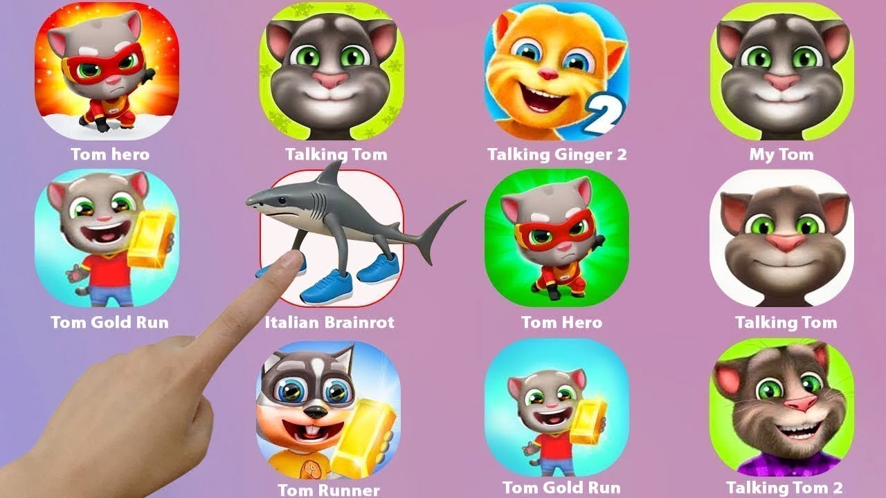 Italia Brainrot,My Tom,Talking Ginger,Talking Ben,Talking Tom,My Tom 2 ...