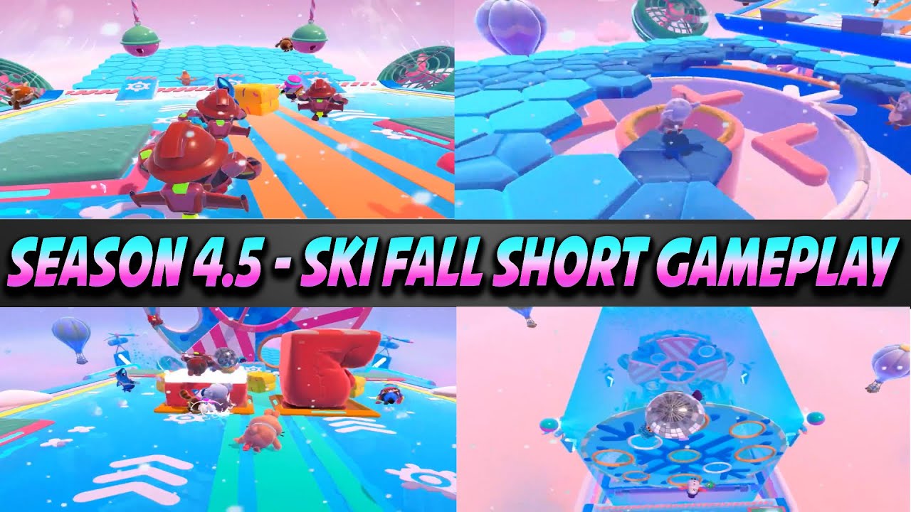 Fall Guys Season 4.5 - Ski Fall Variation Short Gameplay - YouTube