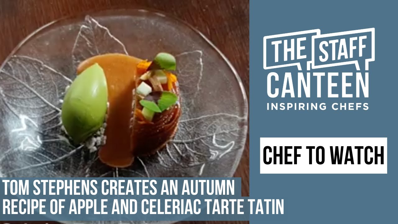 Tom Stephens, chef, creates an Autumn recipe of Apple and Celeriac ...
