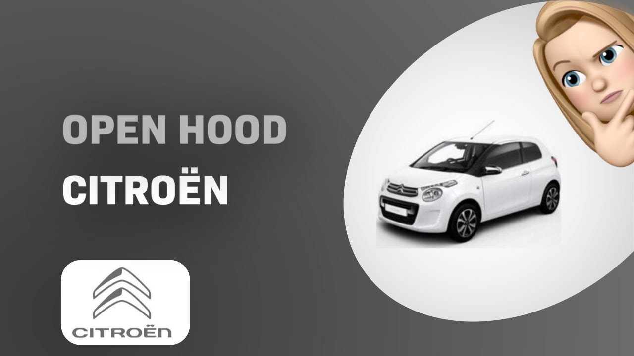 Hoe open je de motorkap van de 2018 Citroën C1 - YouTube