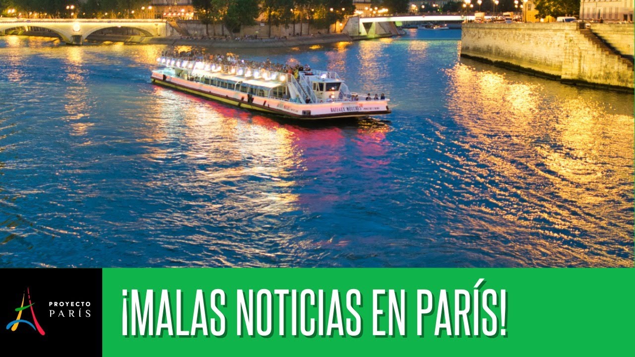 Cancelan prácticas olímpicas por mala calidad del Río Sena - YouTube