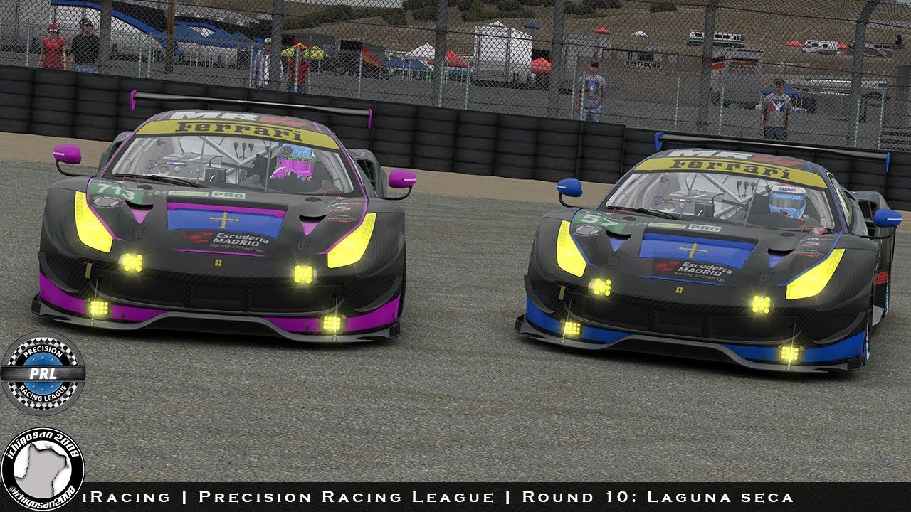 iRacing | Precision Racing League | Round 10: Laguna Seca - YouTube