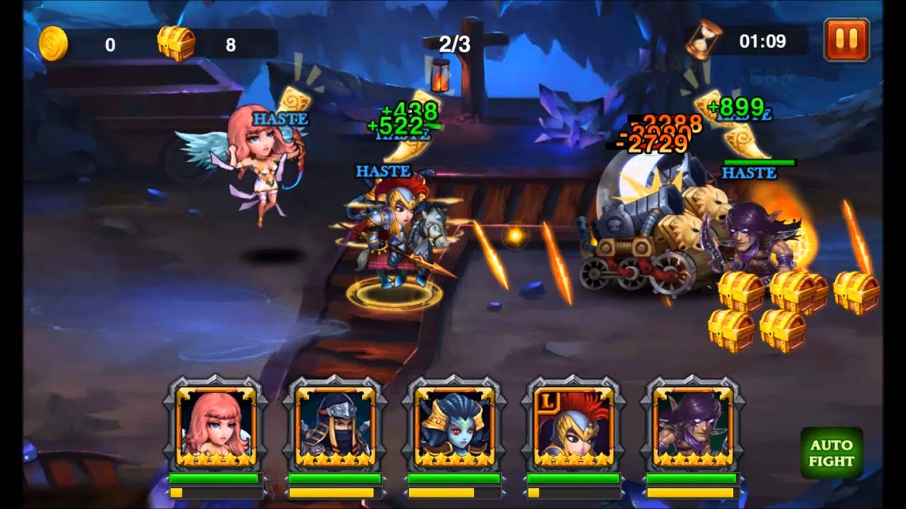 Heroes Charge: Dwarf Arsenal difficulty 8 - YouTube