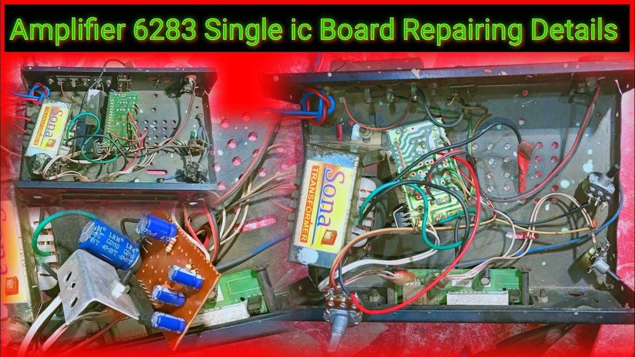 Amplifier 6283ic single ic board repairing Details 6283 amplifier ...