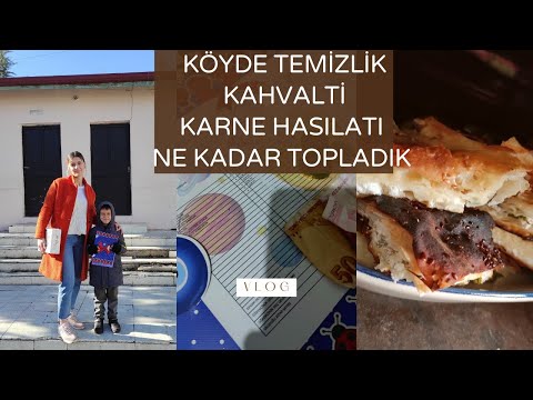 KÖY EV TEMİZLİĞİ 🤗BAYA PARA KAZANDIK 😚 KARNE HEYECAN İ #vlog #temizlik #clean #kahvaltı