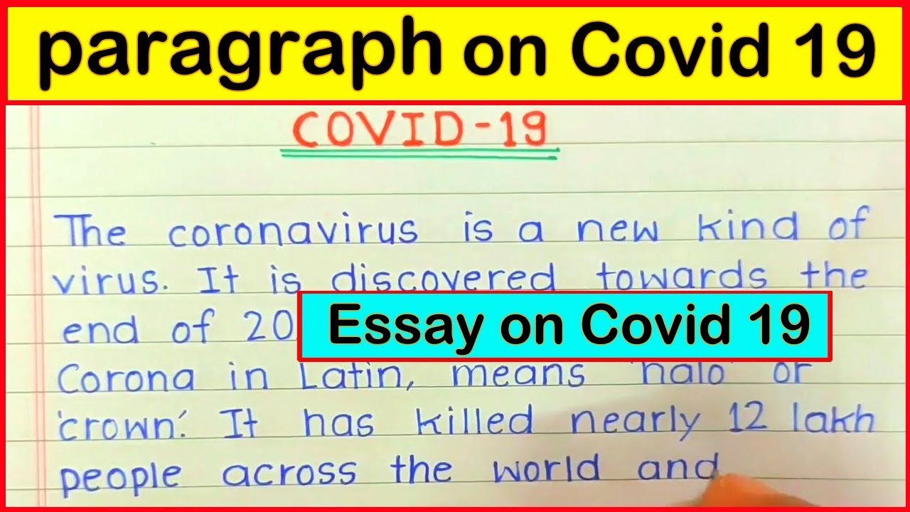 Essay Writing on Covid 19 in English // Paragraph on Covid 19 in ...