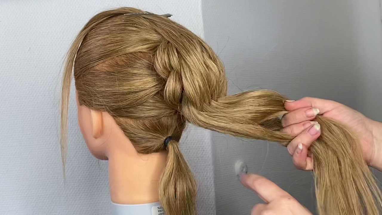 Trenza bushel braids, bushel braid, bushel ponytail - YouTube