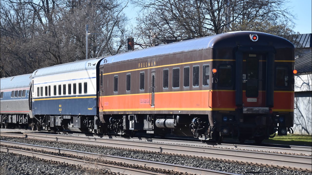 Amtrak 281 through Fairport with 2 Private Cars - YouTube