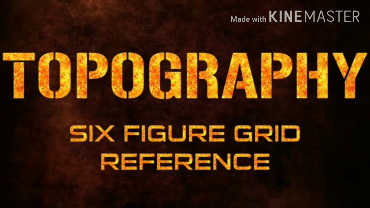 How to find Six Figure Grid Reference in topography class 10 icse ...