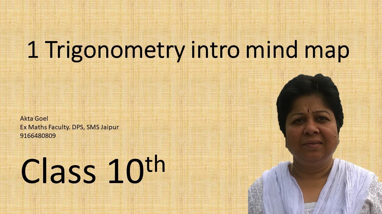 Class X CBSE 1 Trigonometry Intro Mind Map - YouTube