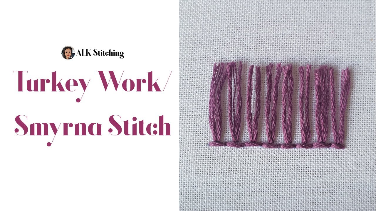 Turkey Work Hand Embroidery Stitch at Michael Oglesby blog