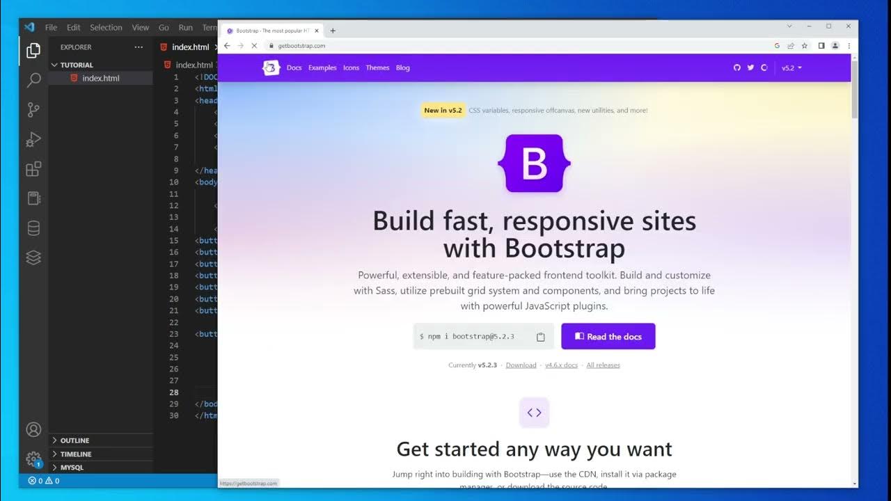 Como Instalar Bootstrap En Html 🚀 Youtube