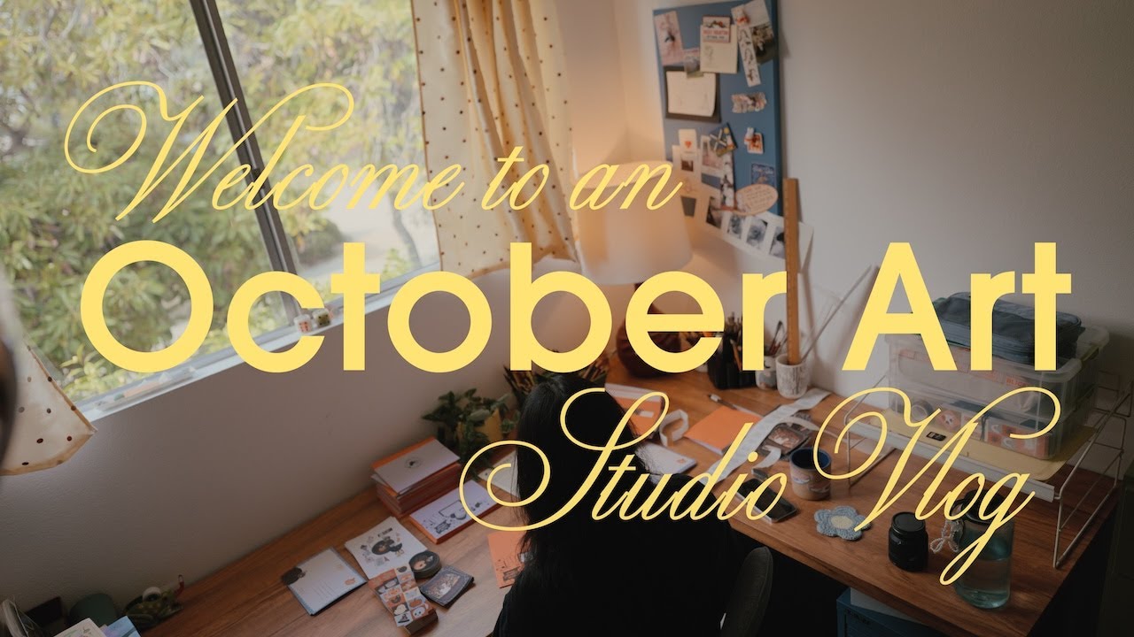 October Art Studio Vlog 🎨 Adobe MAX, Home Projects, Painting & More ...