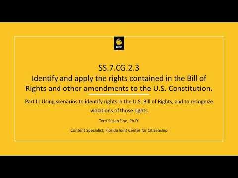 Florida Civics Benchmark 7.CG.2.3 Narrated Powerpoint Part ll - YouTube