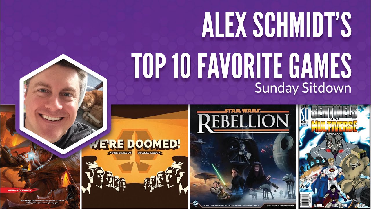 Alex Schmidt's Top 10 Favorite Games - YouTube