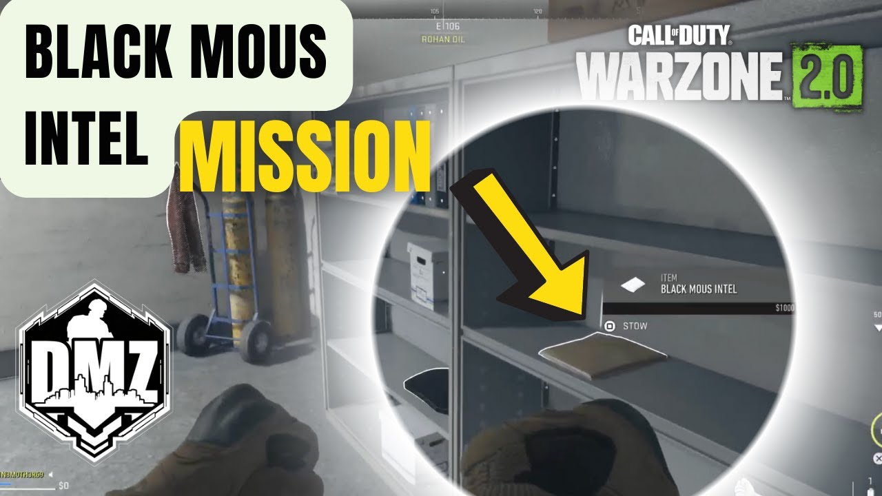 How to extract 2 Black Mous Intel in DMZ/ No Commentary - YouTube