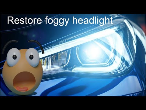 How to restore headlight restoration