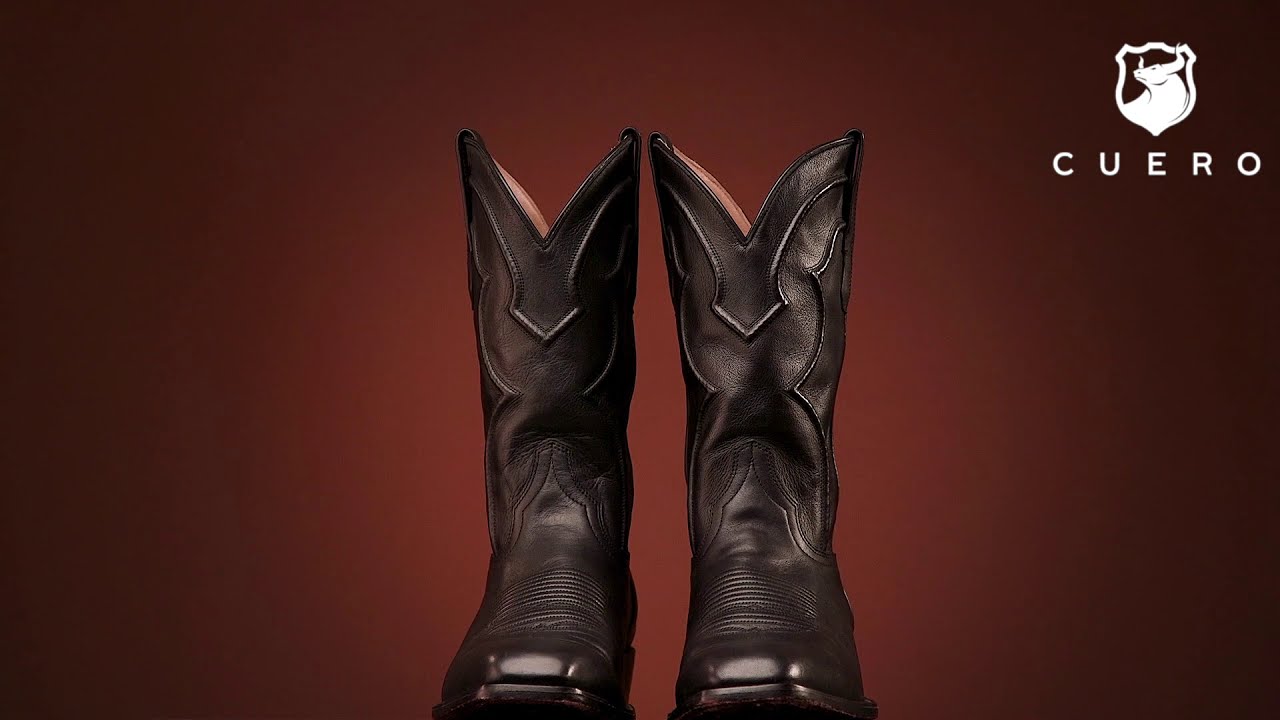 CUERO Boots - The Cavalier / Smokehouse Black - YouTube