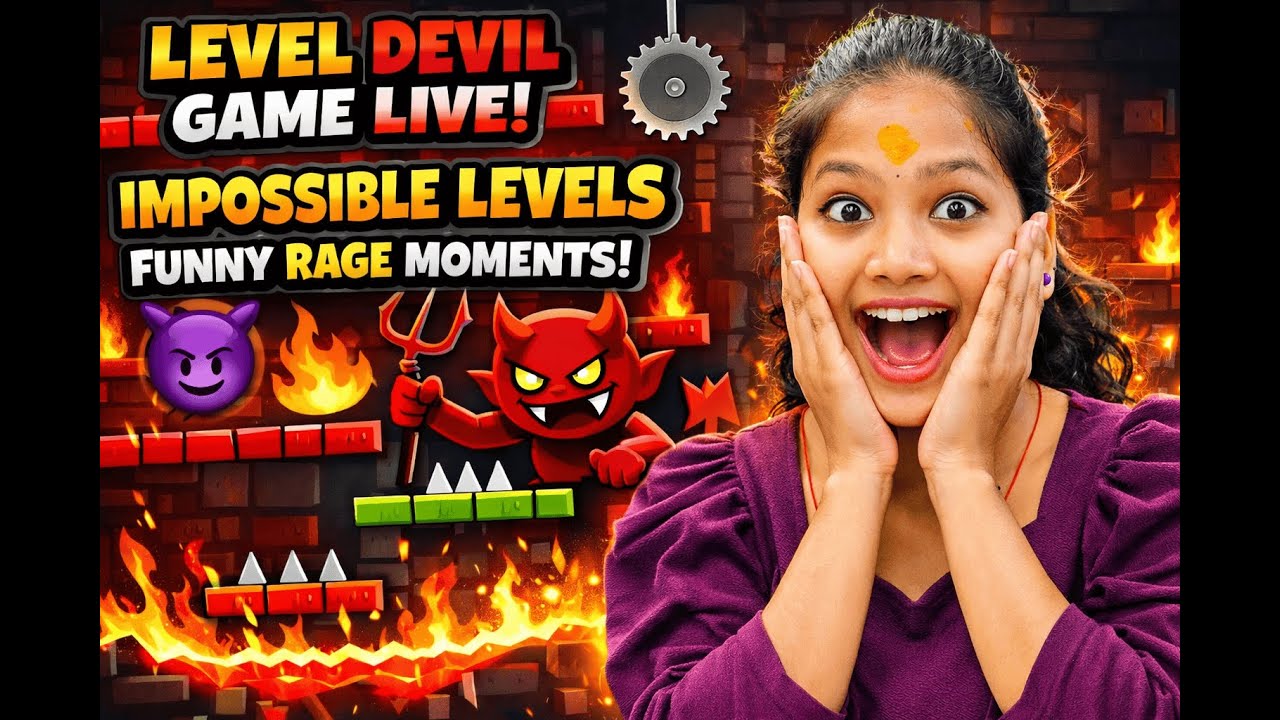 Level Devil Game Live 👾🔥 | Impossible Levels 😈 Funny Rage Moments 😂 ...