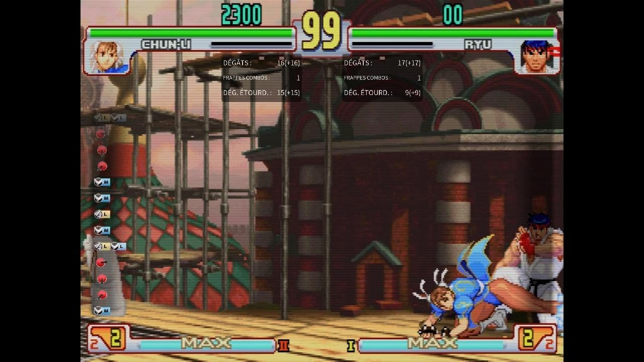 Chun-li pressing close cr mk, cr lp mk~kara-throw - YouTube