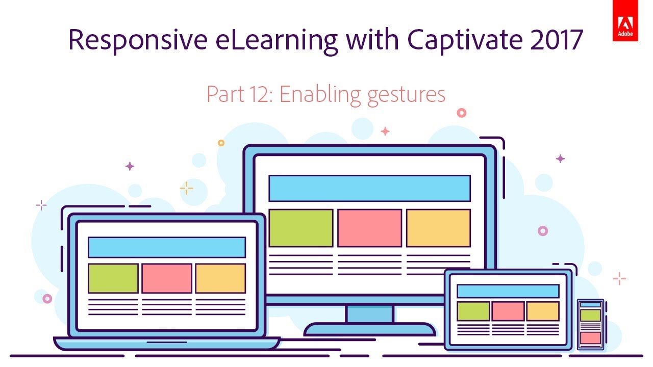 Responsive eLearning with Captivate 2017 – Part 12: Enabling gestures - YouTube