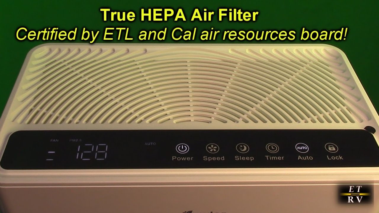 VEWIOR H13 True HEPA Air Filter, Certified by ETL, Cal air resources ...