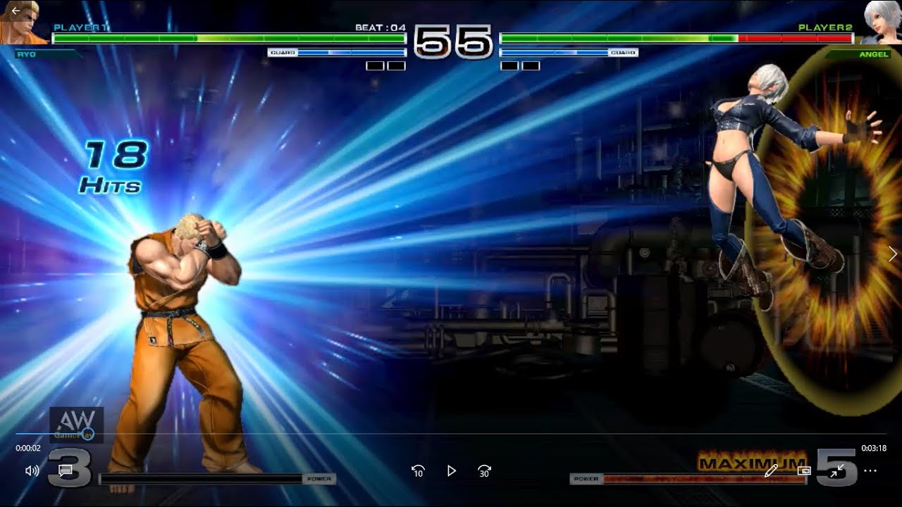 Ryo vs Angel - The King of Fighters XIV KOF 14 - YouTube