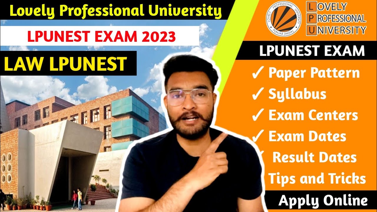 LPUNEST Complete Details 2023 | Law LPUNEST Syllabus | Exam Pattern ...